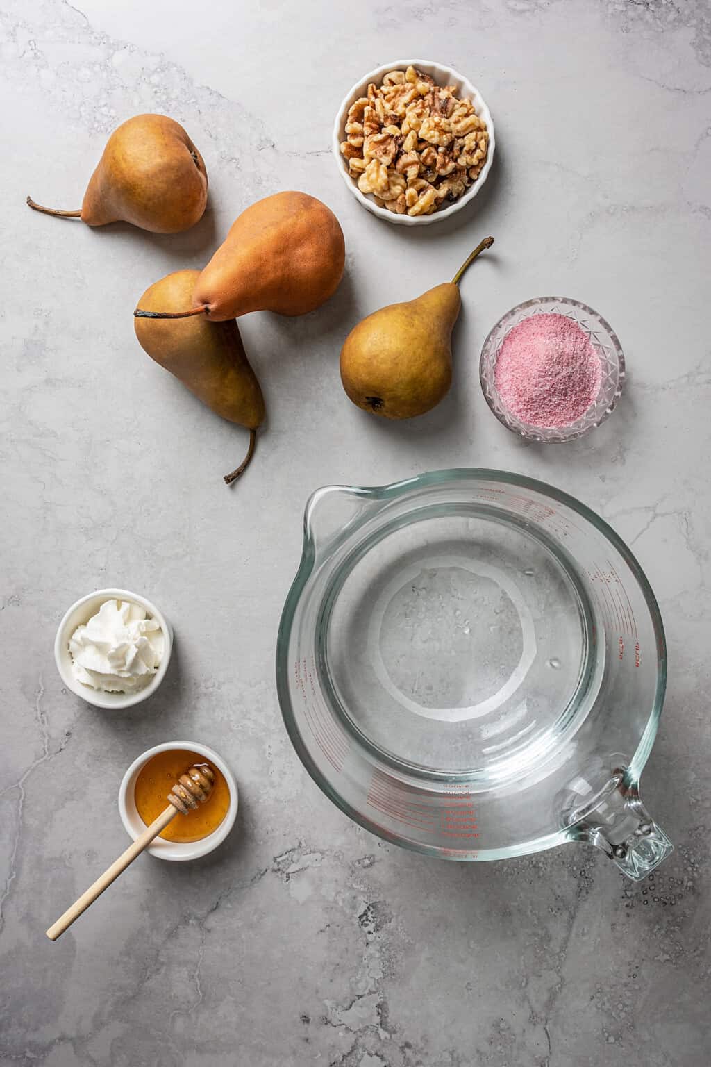 Blushing Poached Pears | Diethood