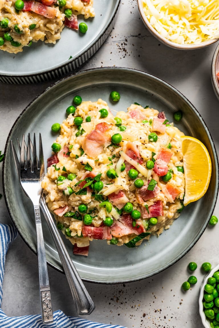 Bacon Risotto Recipe | Diethood