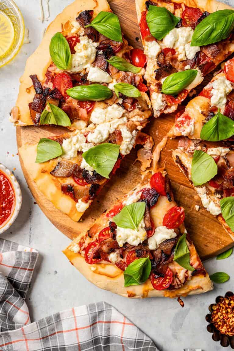 Goat Cheese Pizza Recipe | Diethood