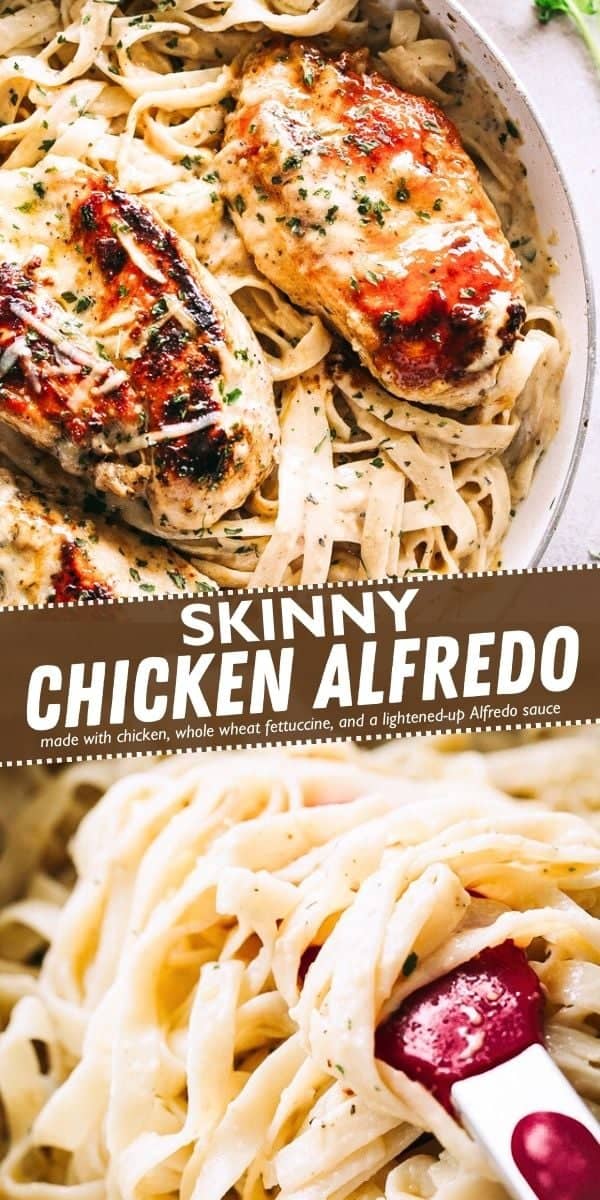 Skinny Chicken Fettuccine Alfredo | Diethood