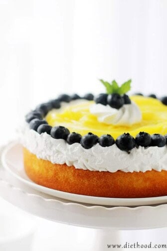 Lemon Cake with Lemon Curd | Diethood