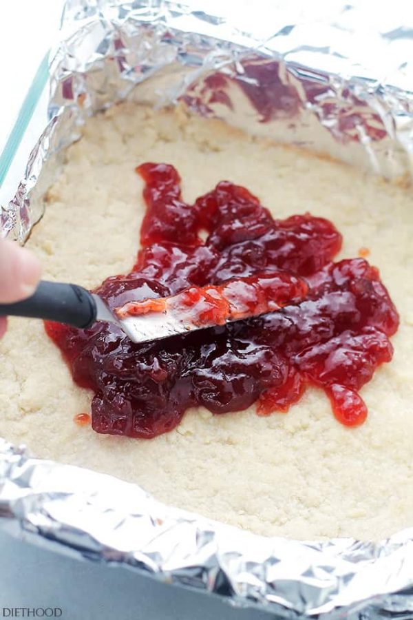 Decadent Shortbread Raspberry Cheesecake Bars Recipe | Diethood