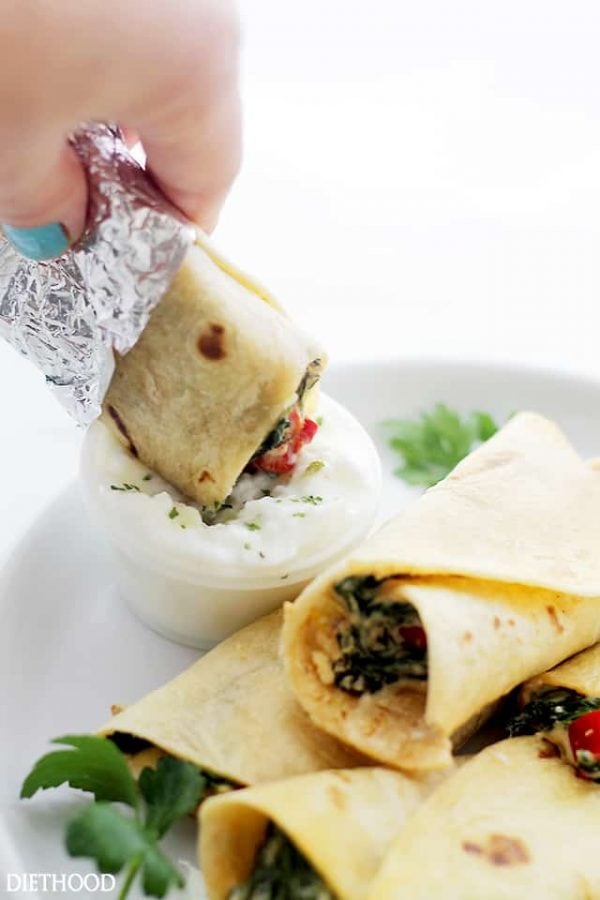 Spinach Feta Wrap Recipe (Easy Meal Prep!) | Diethood