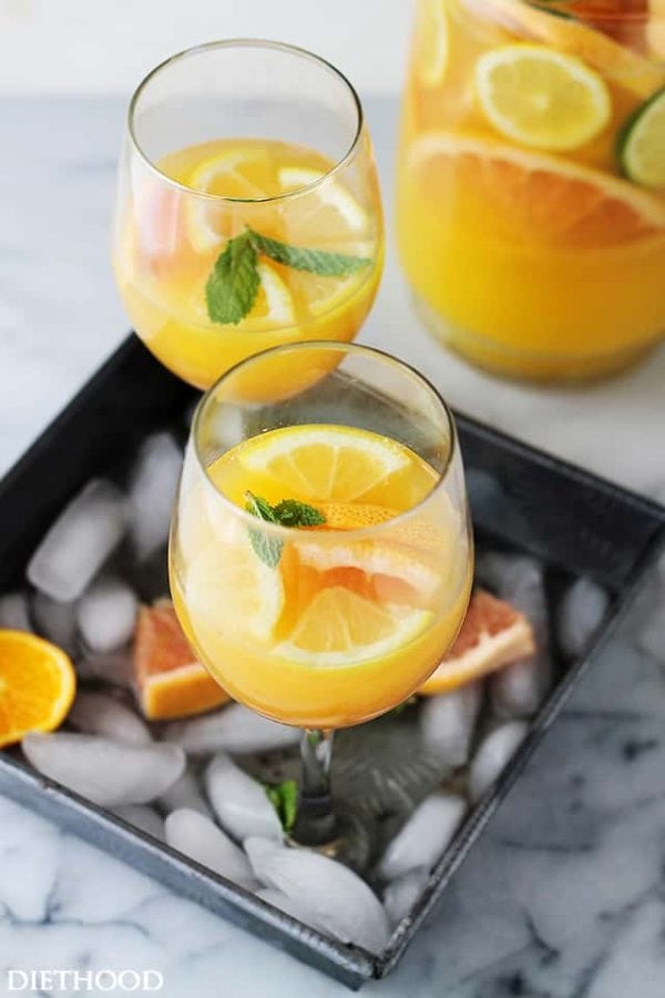 Refreshing Mimosa Pitcher Cocktail Recipe | Diethood