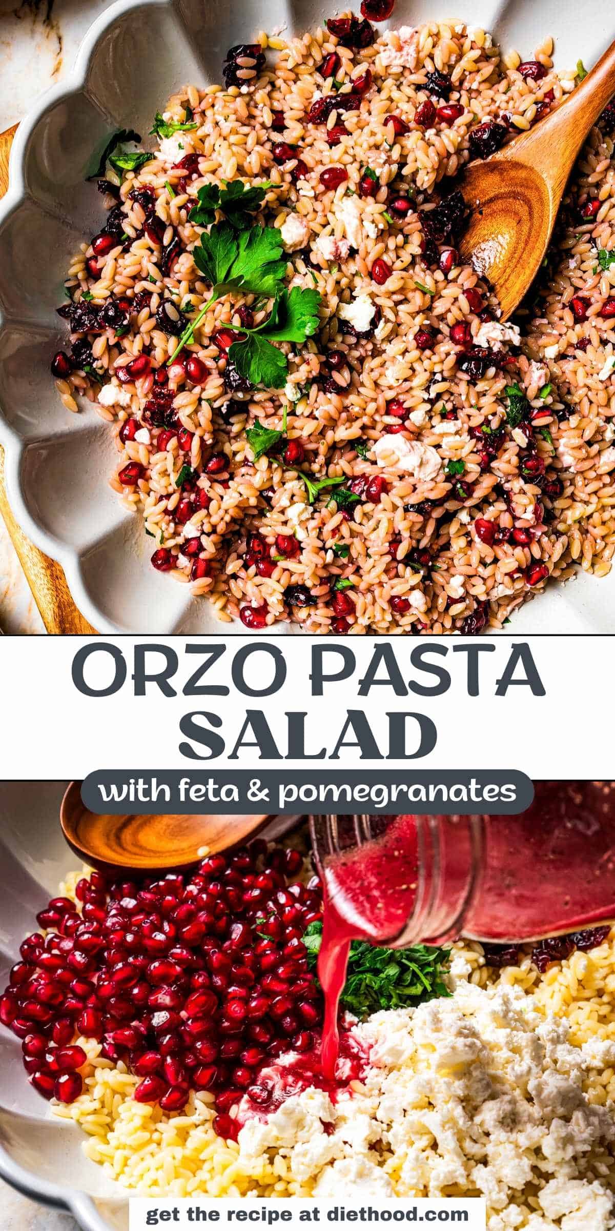 Orzo Pasta Salad | Diethood - The Love Bud