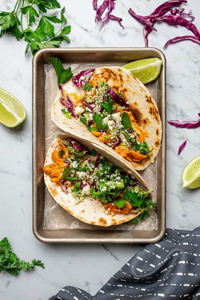 Easy Shredded Buffalo Chicken Tacos | Diethood