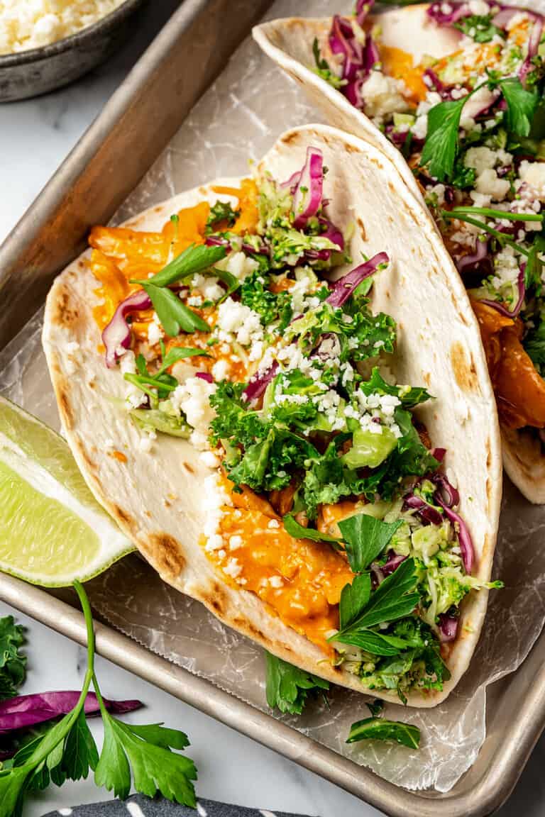 Buffalo Chicken Tacos Recipe | Diethood