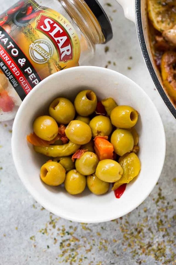 Mediterranean Chicken with Lemons & Olives | Diethood