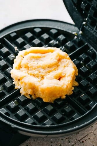 Cheesy Potato Waffles | Diethood