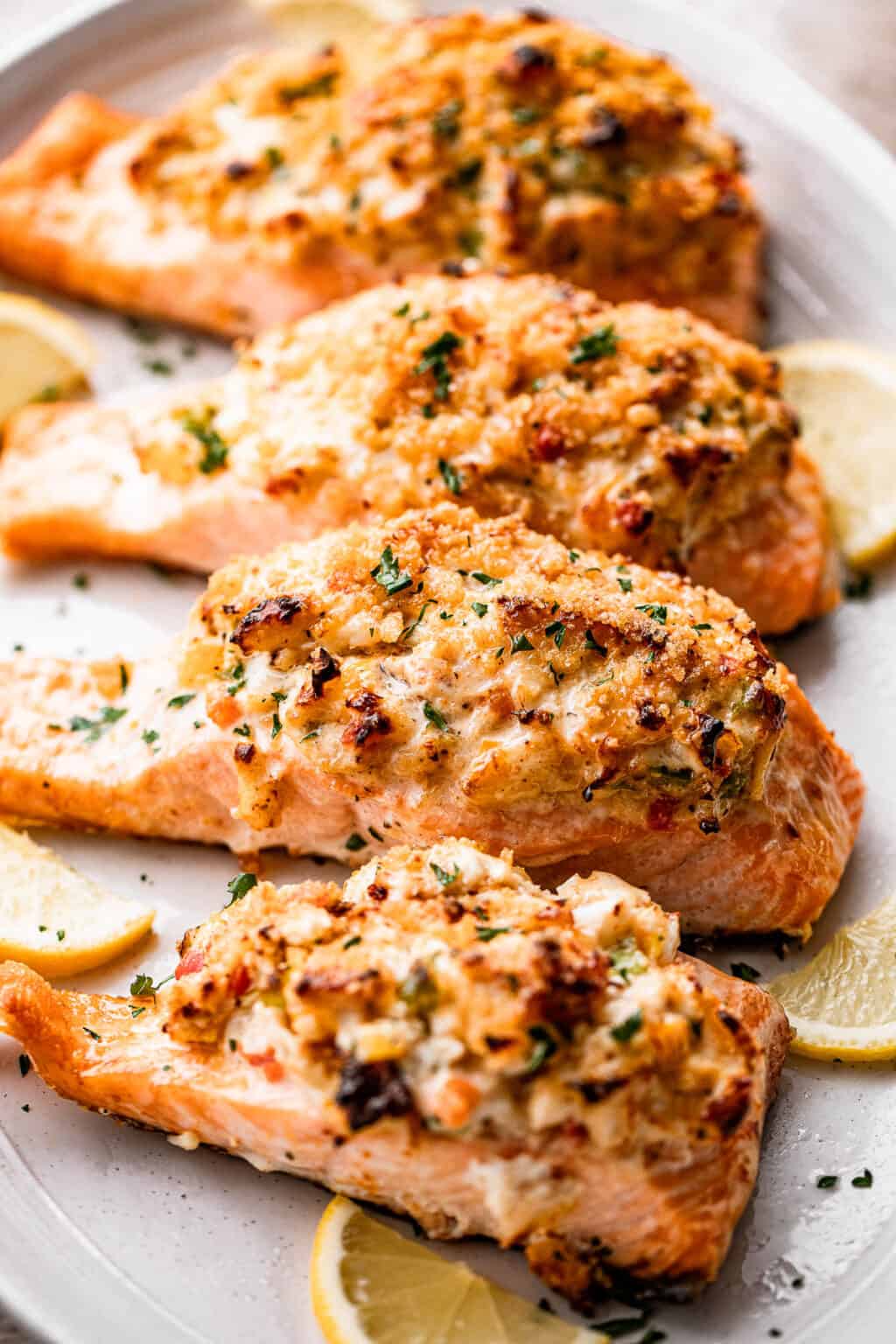 Crab Stuffed Salmon | Diethood