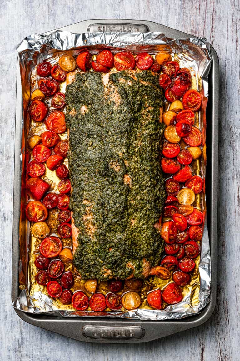 Pesto Salmon Recipe | Diethood