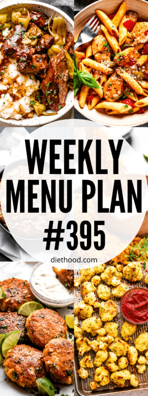 WEEKLY MENU PLAN (#395) - Diethood - Doctor Woao