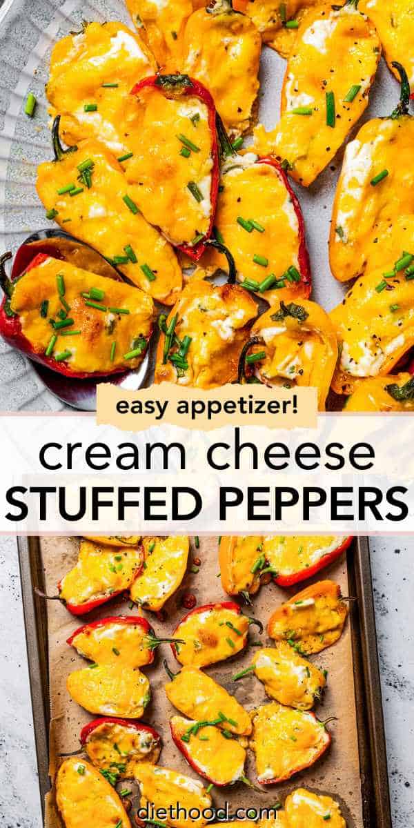 Cream Cheese Stuffed Peppers | Diethood