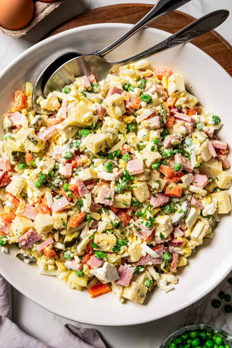 Russian Salad Recipe (Olivier Salad)