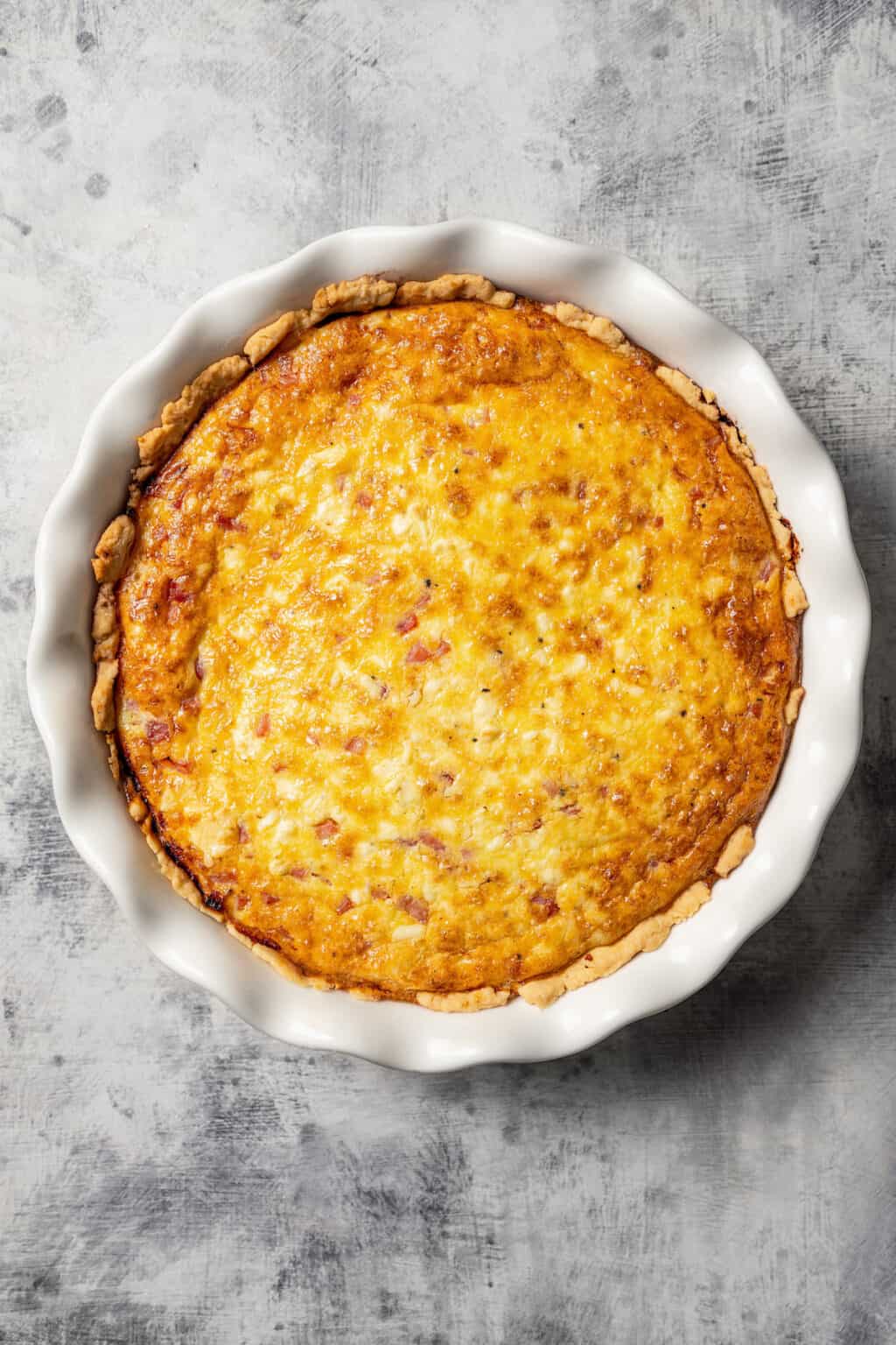 Ham and Cheese Quiche | Diethood