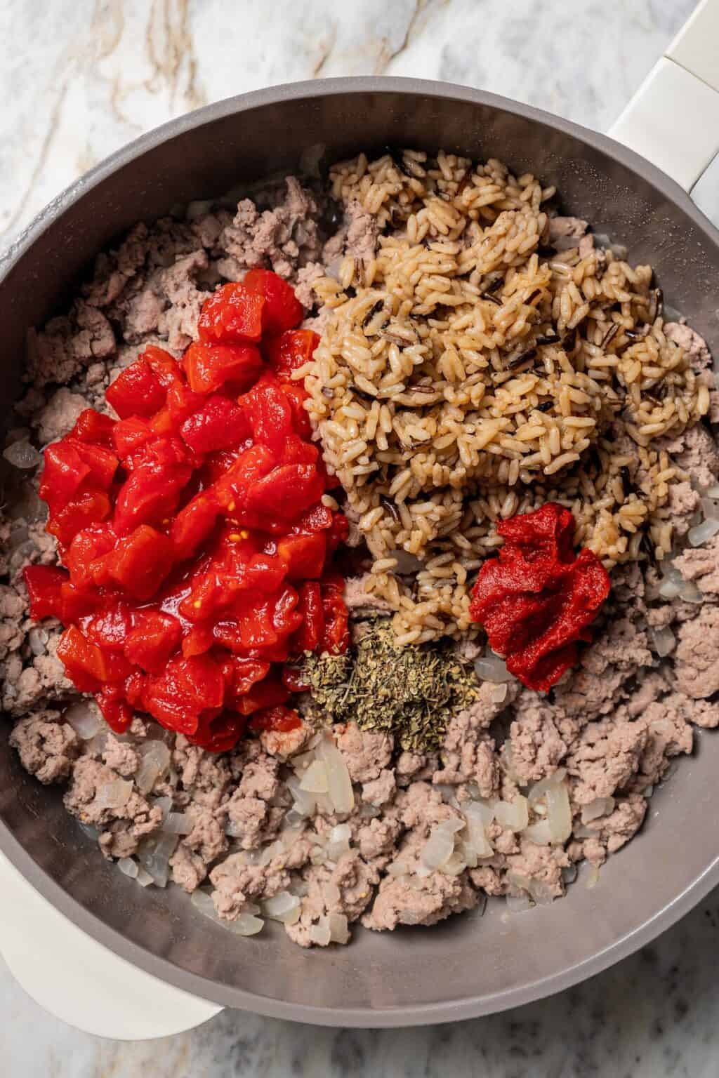 Ground Turkey Stuffed Peppers | Diethood