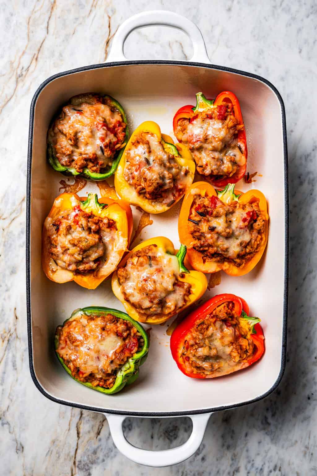 Ground Turkey Stuffed Peppers | Diethood