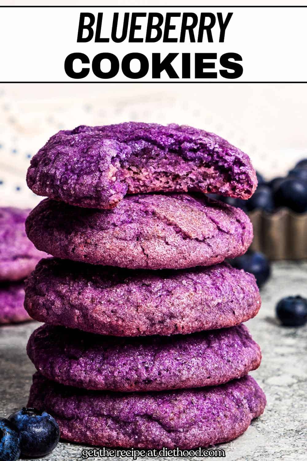 Blueberry Cookies (With Fresh Blueberries!) | Diethood