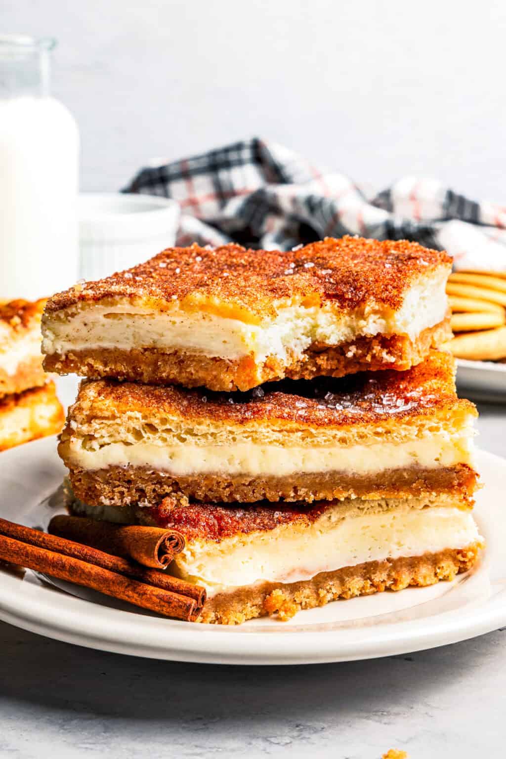 Churro Cheesecake Bars Recipe | Diethood